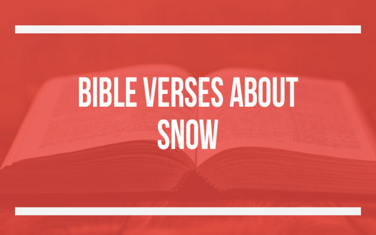 40 Bible Verses About Snow - Holy Bible Word