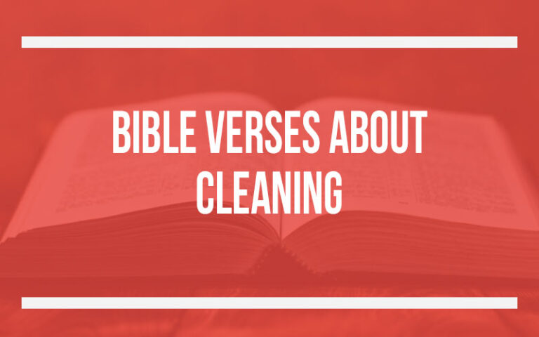 40 Bible Verses About Cleaning - Holy Bible Word