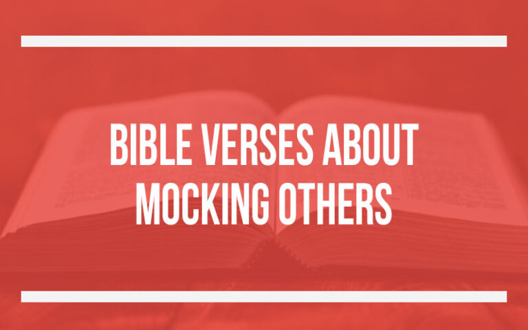 40 Bible Verses About Mocking Others - Holy Bible Word